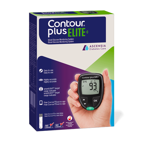 The CONTOUR PLUS ELITE Blood Glucose Meter The CONTOUR PLUS ELITE Blood Glucose Meter